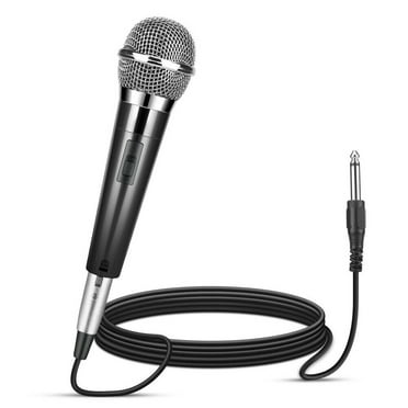 siisll Handheld Wired Dynamic Microphone, Cardioid Vocal Mic with ON ...