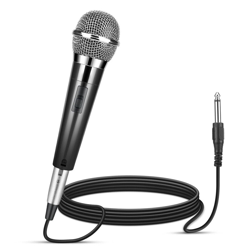 US 1 Pack 10Ft Wired Handheld Dynamic Microphone 1/4" Mic Party Speech ...