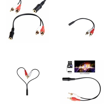 2pcs 3.5mm Headphone Y Splitter 1 Male to 2 Female Audio Jacks for ...