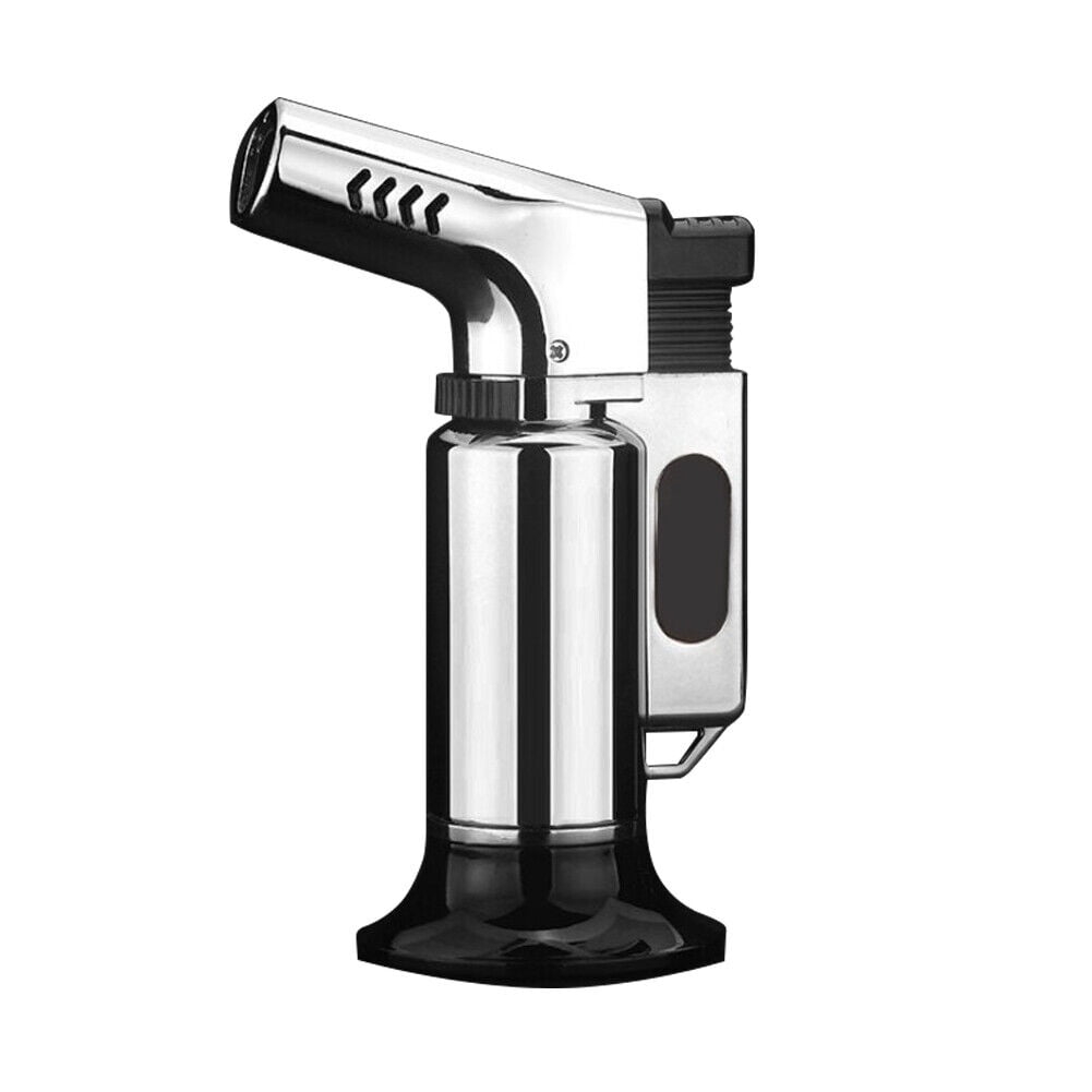 US 1-2 Pack Arc Lighter Hand Held Refillable Butane Torch Flame Gun ...