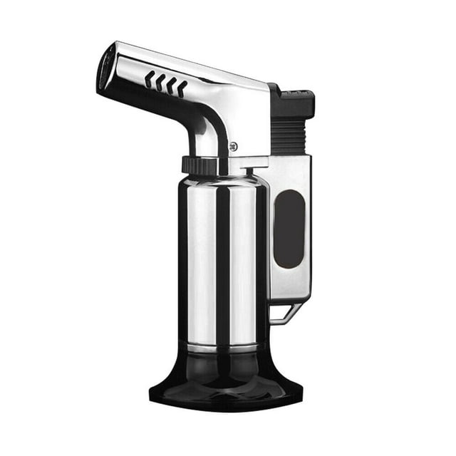 US 1-2 Pack Arc Lighter Hand Held Refillable Butane Torch Flame Gun ...