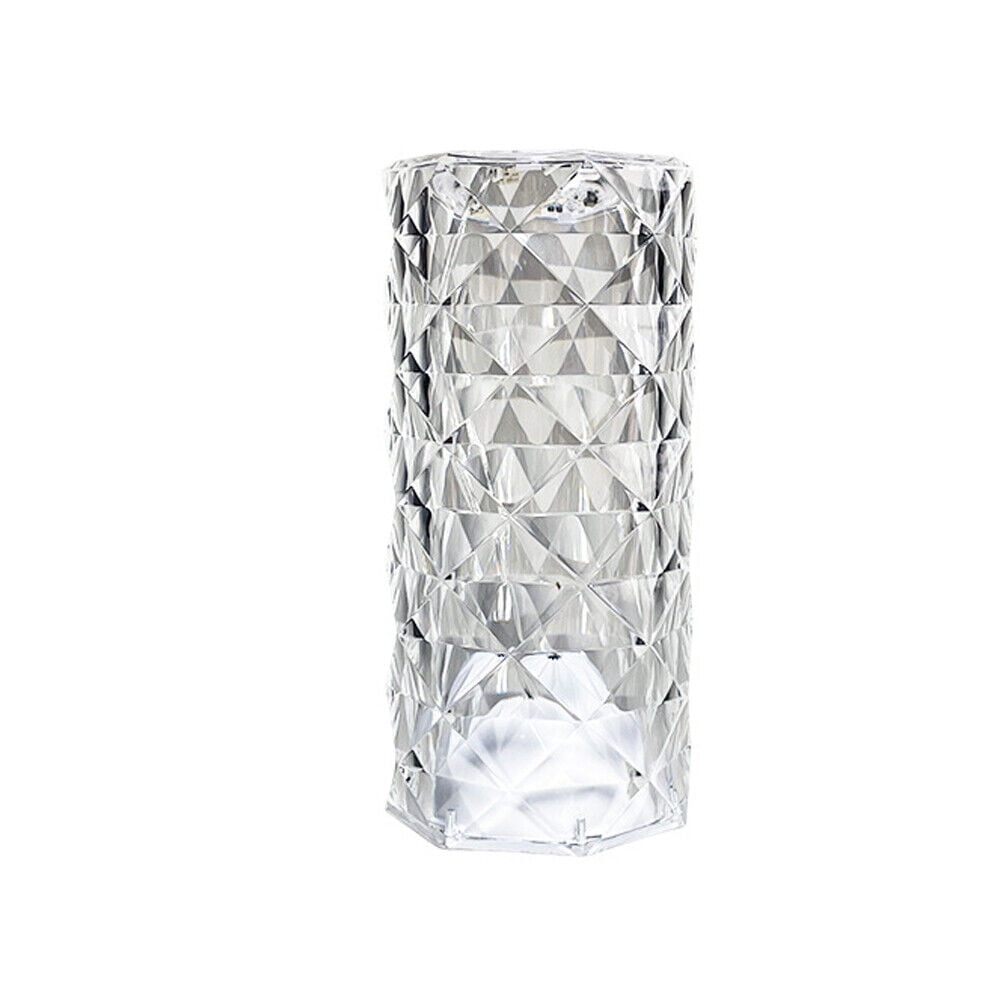 US 1-2 Pack LED Crystal Lamp Rose DiamondTouch Atmosphere Night Light ...