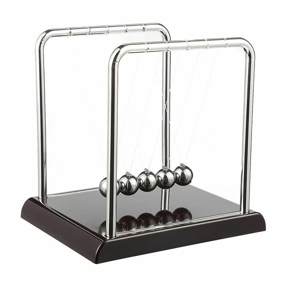 US 1-2 Pack Newtons Cradle Pendulum Motion Desk Swinging Kinetic Balls ...