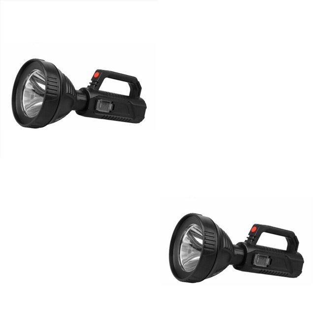 US 1-2 Pack Rechargeable Torch LED Searchlight Handheld Portable ...