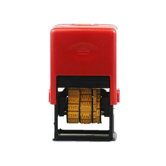 1-2 Pack US Self Inking Rubber Date Stamp, Office Handheld, ABS ...