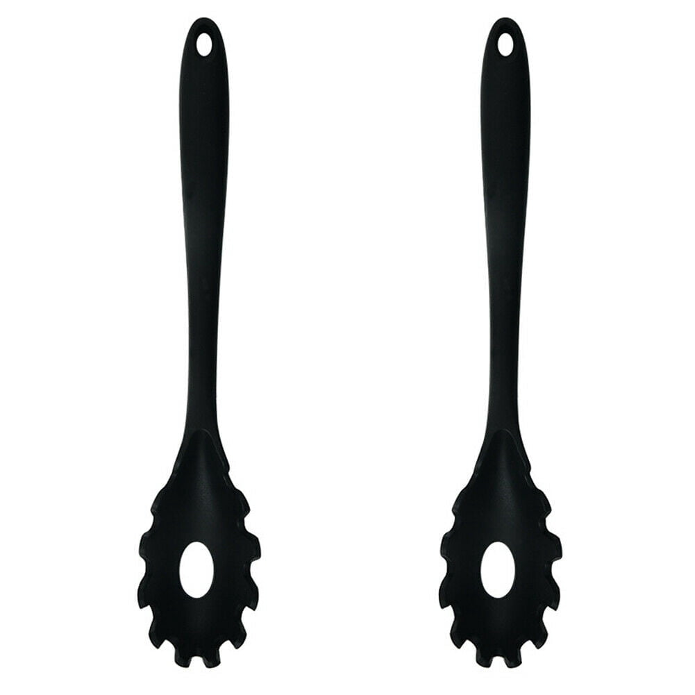 US 1-2 Pack Silicone Pasta Fork Utensil Serving Set, Heat Resistant ...