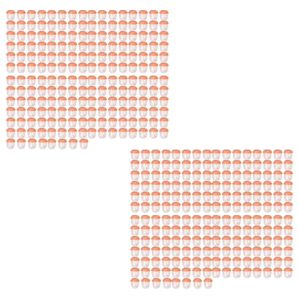 US 1-2 Pack Vending Machine Capsules 1” Frosty Clear Acorn Capsules ...