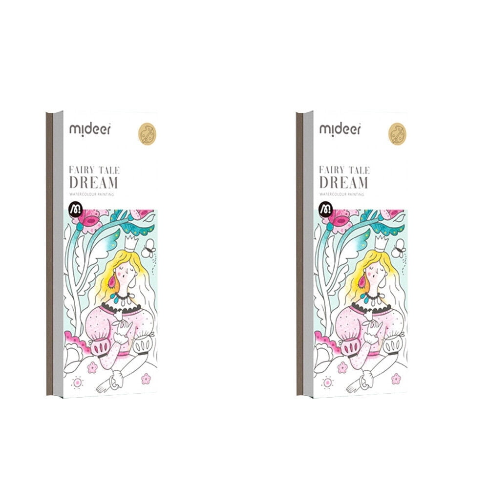 US 1-2 Pc Pocket Watercolor Painting Book with Paints & Brush Paint Fun ...