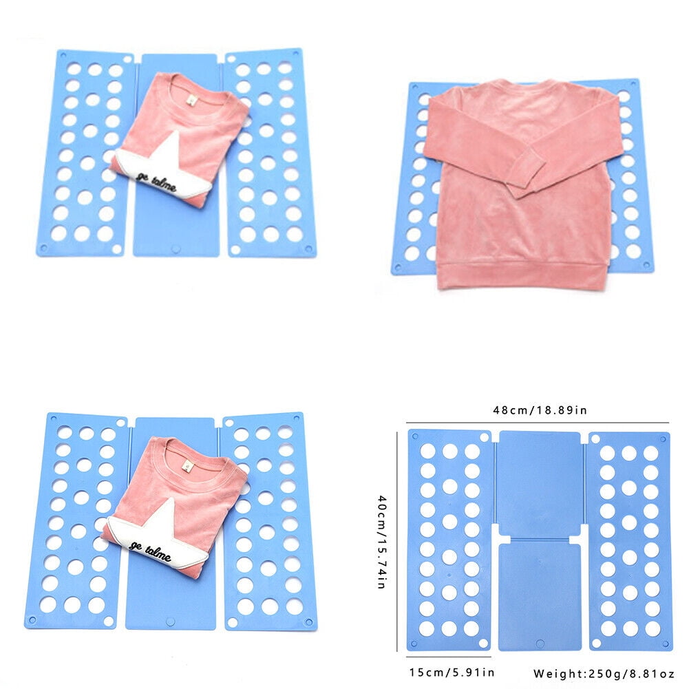 US 1-2 Pc T shirt Clothes Folder Shirt Board Laundry Organizer Easy ...