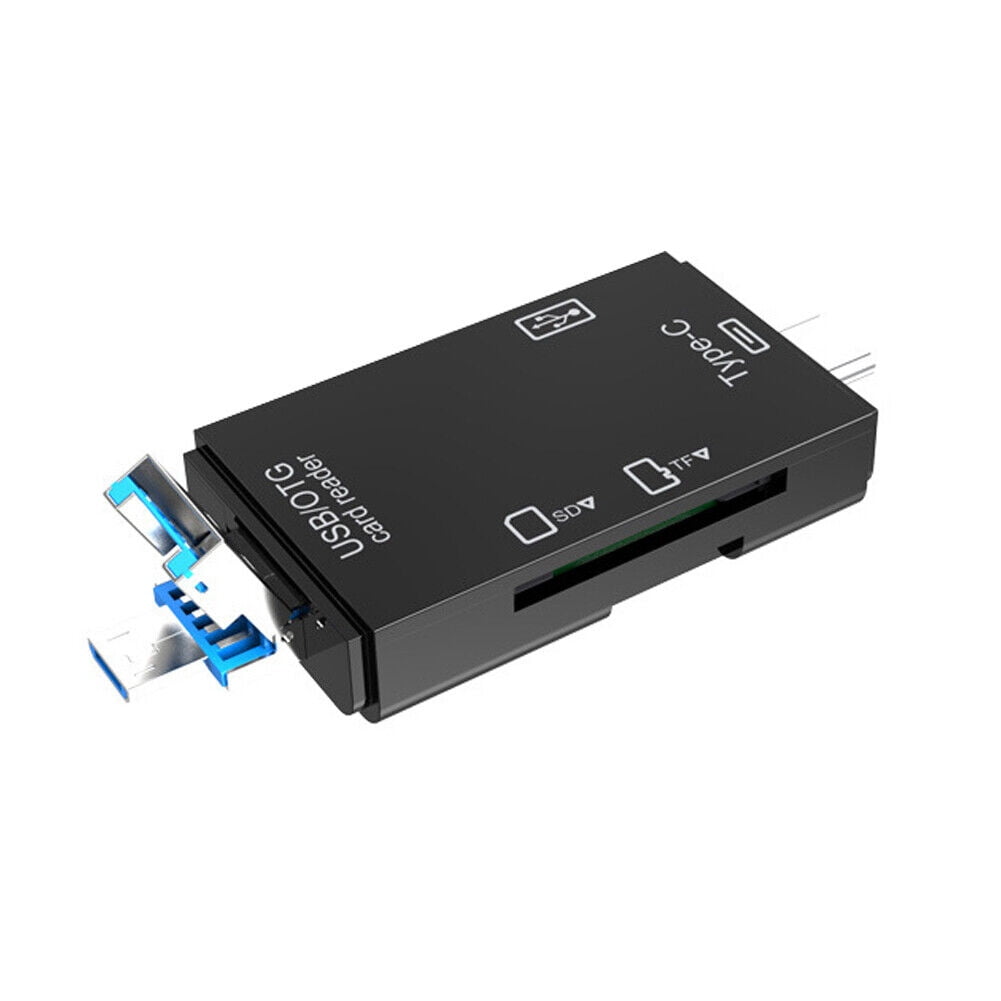 US 1-2 Pc USB 3.0 6 in 1 Card Reader TF SD Card USB C OTG For Android ...