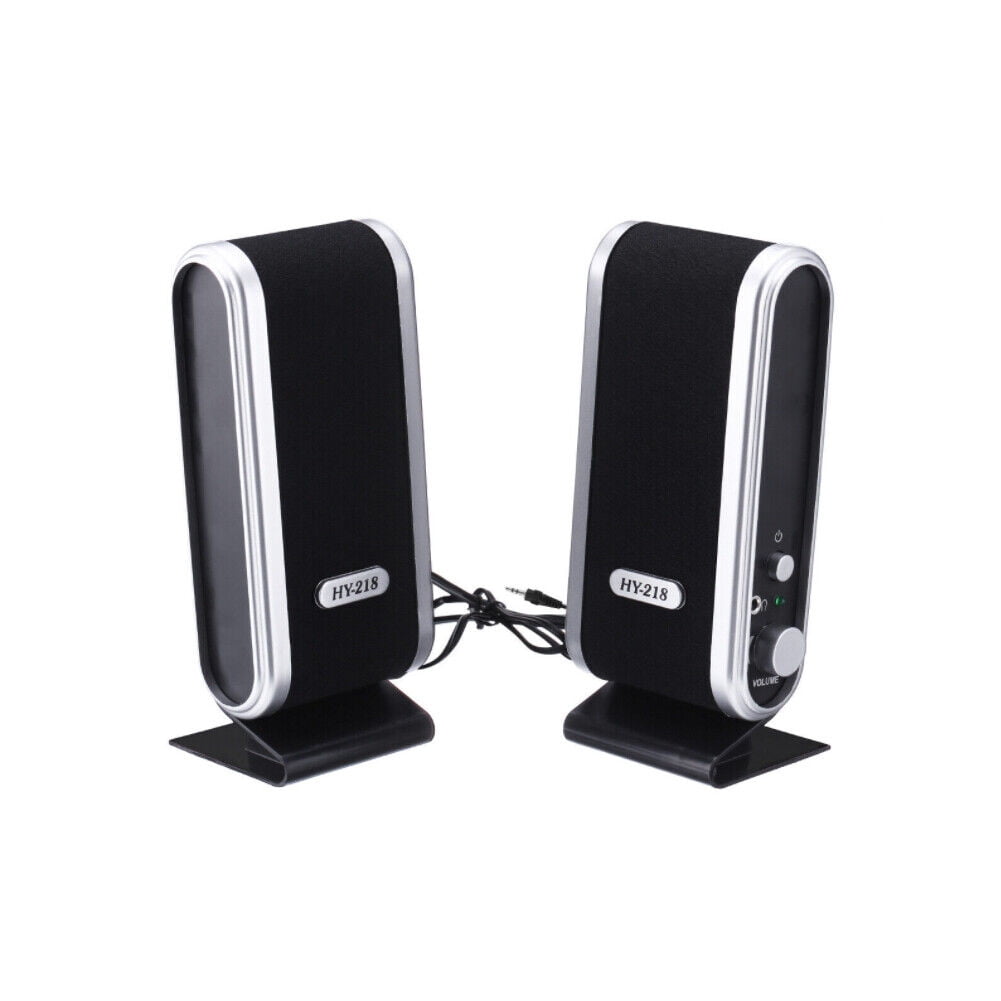 US 1-2 Pc USB Power Stereo Speaker System 3.5mm Jack For Desktop Laptop ...