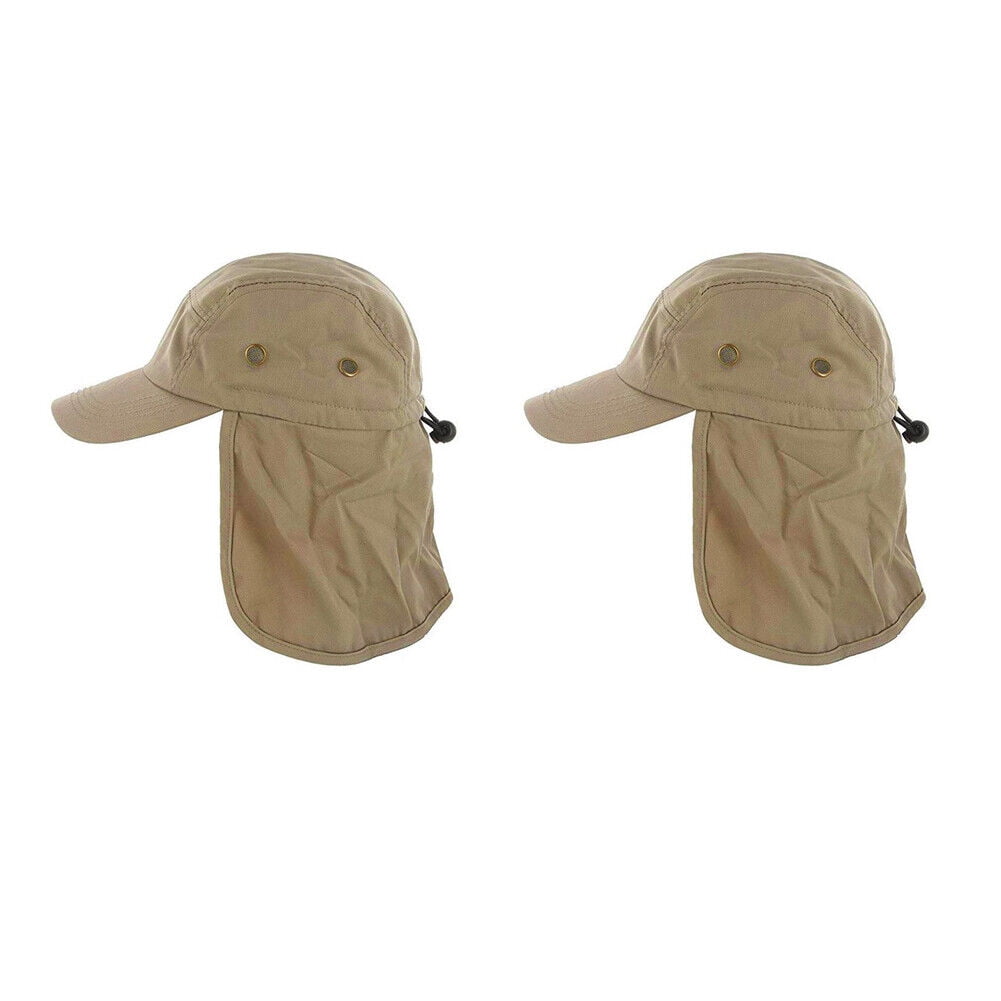 US 1 Pc UV Sun Protect Cap Safari Hike Camping Neck Cover Ear Flap ...