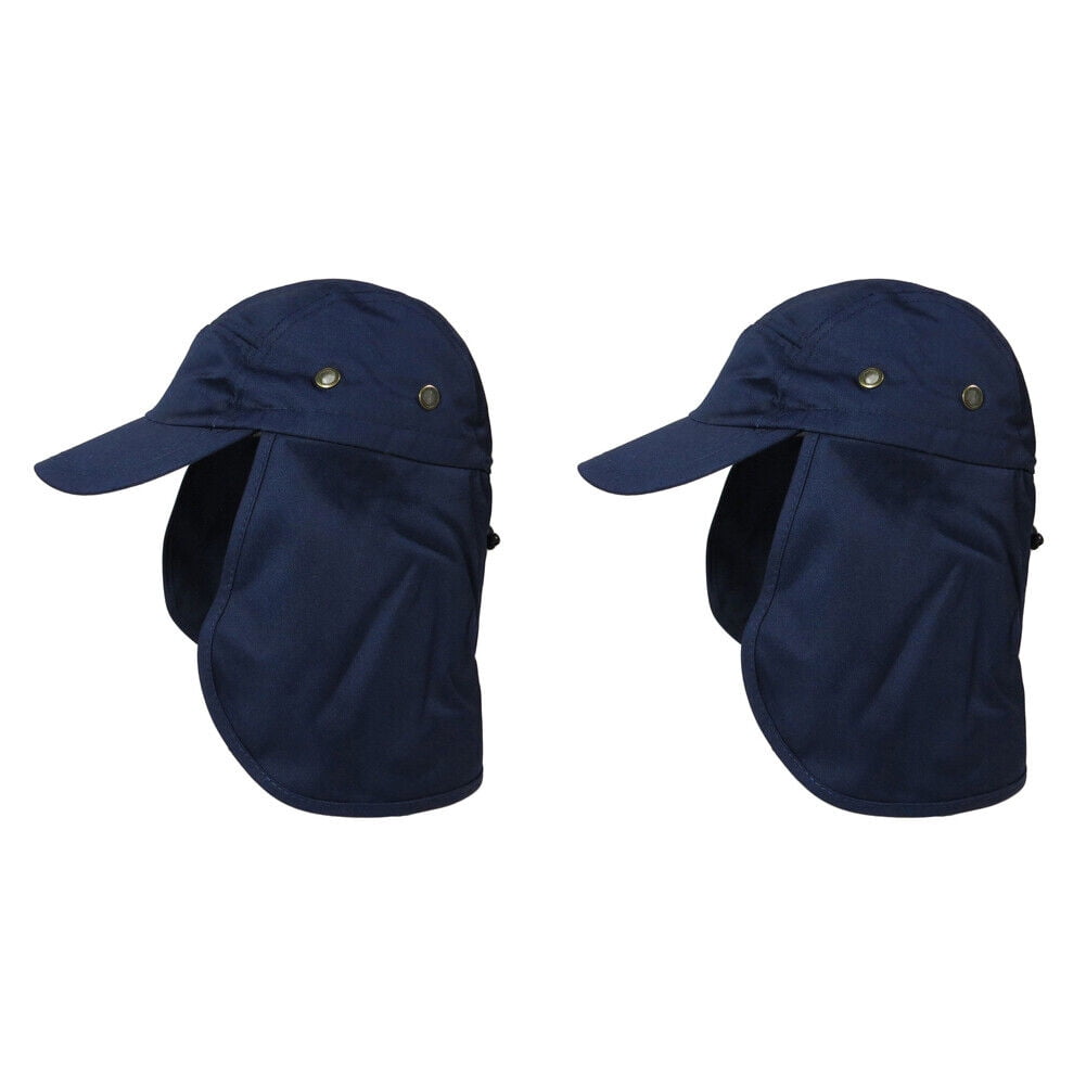 US 1-2 Pc UV Sun Protect Cap Safari Hike Camping Neck Cover Ear Flap ...
