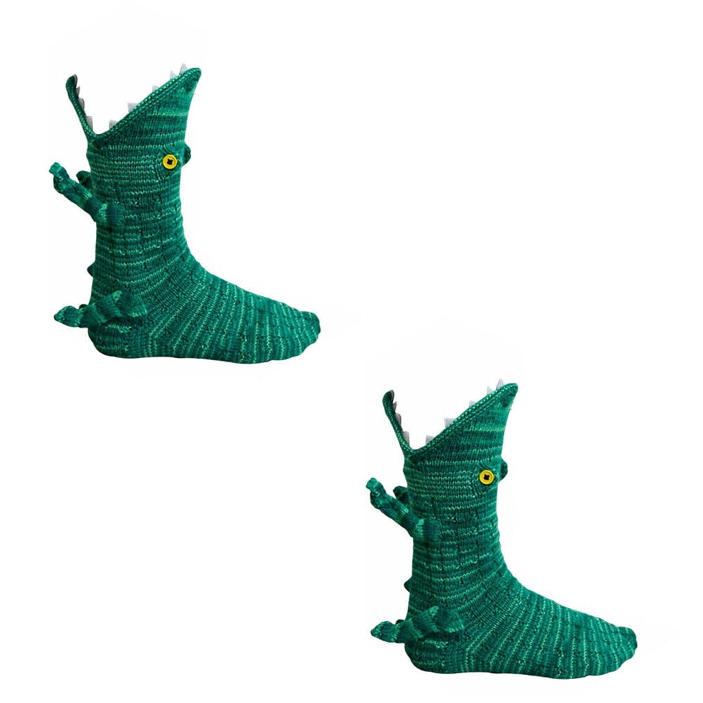 US 1-2 Pcs Funny Animal Socks Women Novelty Crocodile Shark Floor Socks ...
