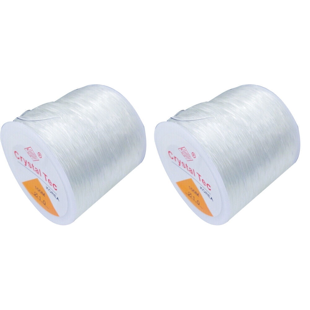 US 1-2 Roll 328Ft Clear Stretch Elastic Bead Cord Bracelet String ...