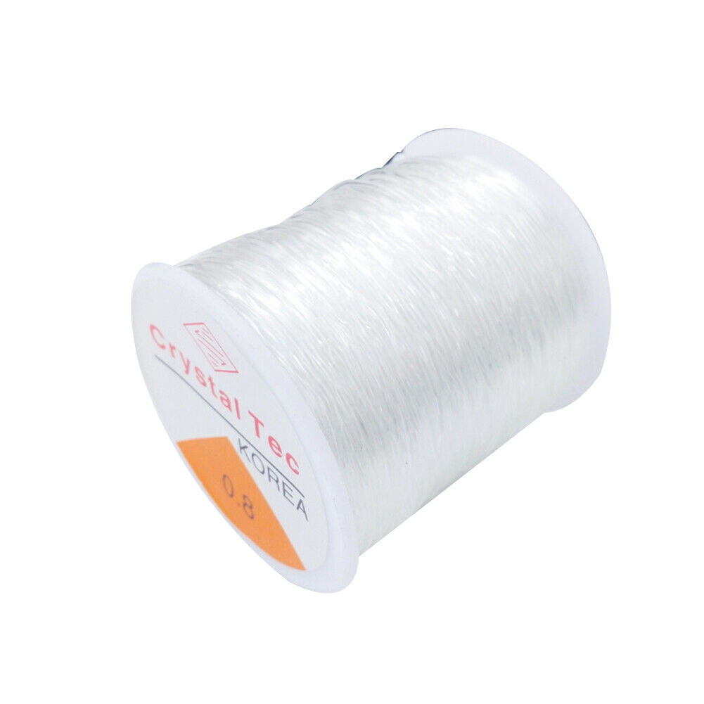 US 1-2 Roll 328Ft Clear Stretch Elastic Bead Cord Bracelet String ...