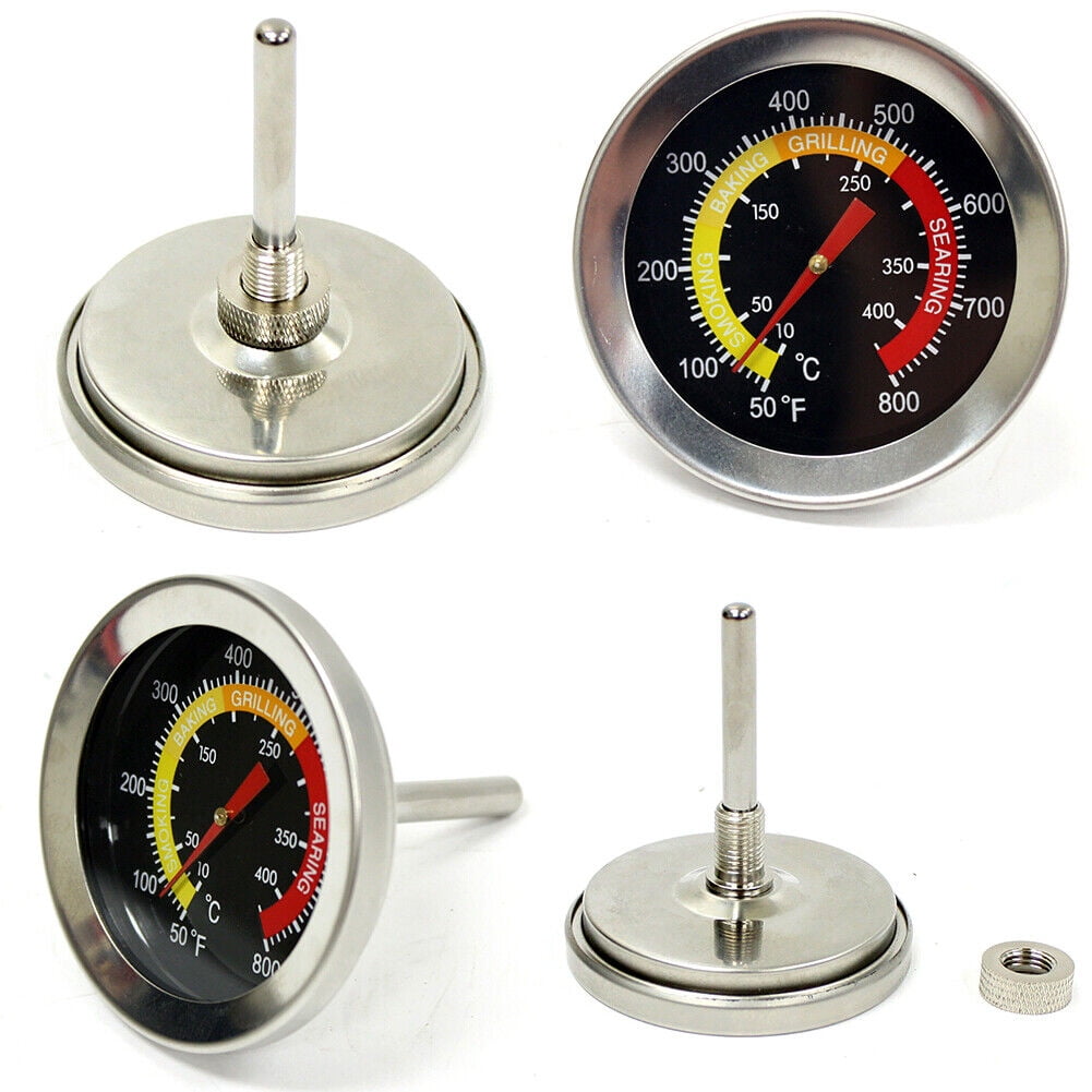 US 1-2Pc 2-3/8" Temperature Thermometer Gauge Barbecue BBQ Grill Smoker ...