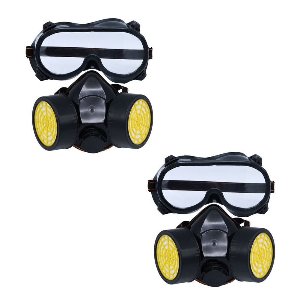 US 1-2Pc Emergency Survival Safety Respiratory GasMask with Anti Fog ...