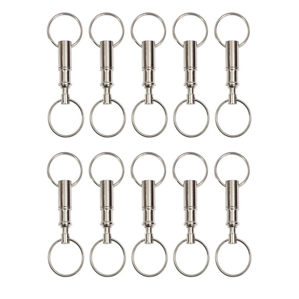 US 10-20 Pcs Handy Basics Quick Release Key Detachable Pull Apart Ring ...