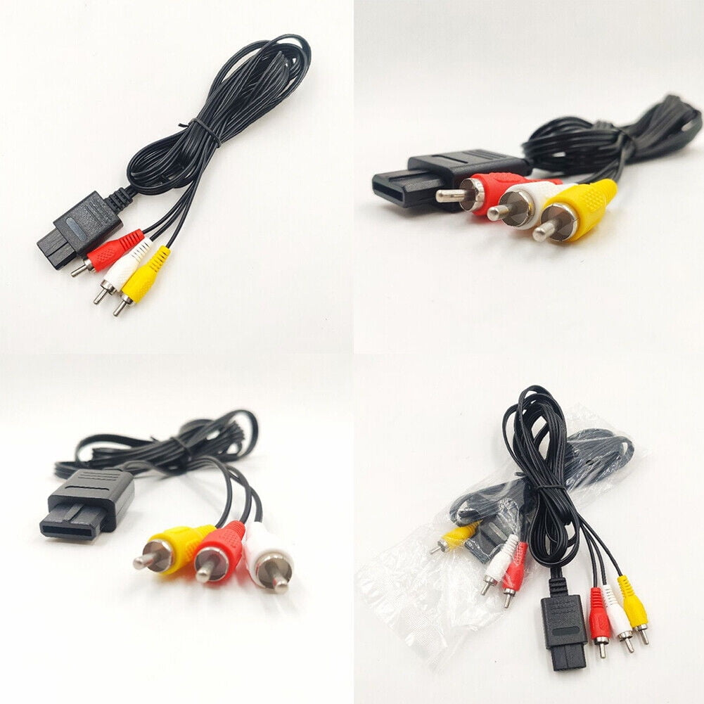 US 10-20Pcs A/V Stereo RCA Audio Video Cables for Nintendo Gamecube ...