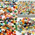 U&S Mosaic Tile Crafts, 1100 Pack, Textured Stained Glass Decorations ...