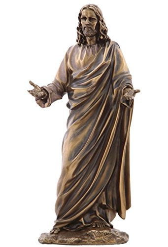 US 12.13 Inch Jesus (Son of God) with Open Arms Cold Cast Bronze ...