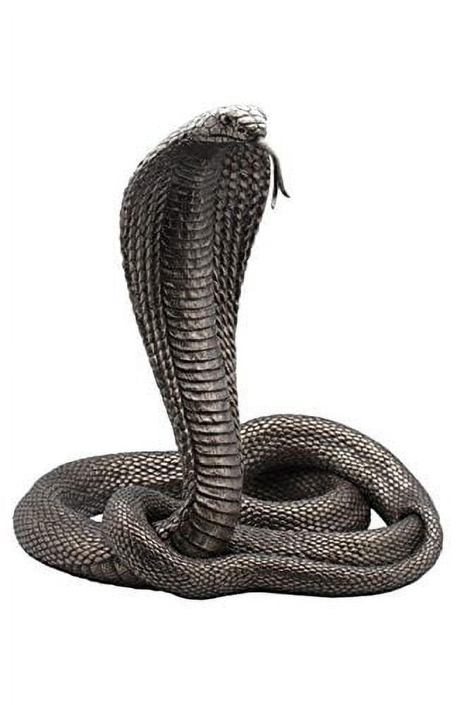 US 13 Inch King Cobra Snake Animal Figure Coiled Collectible Display ...