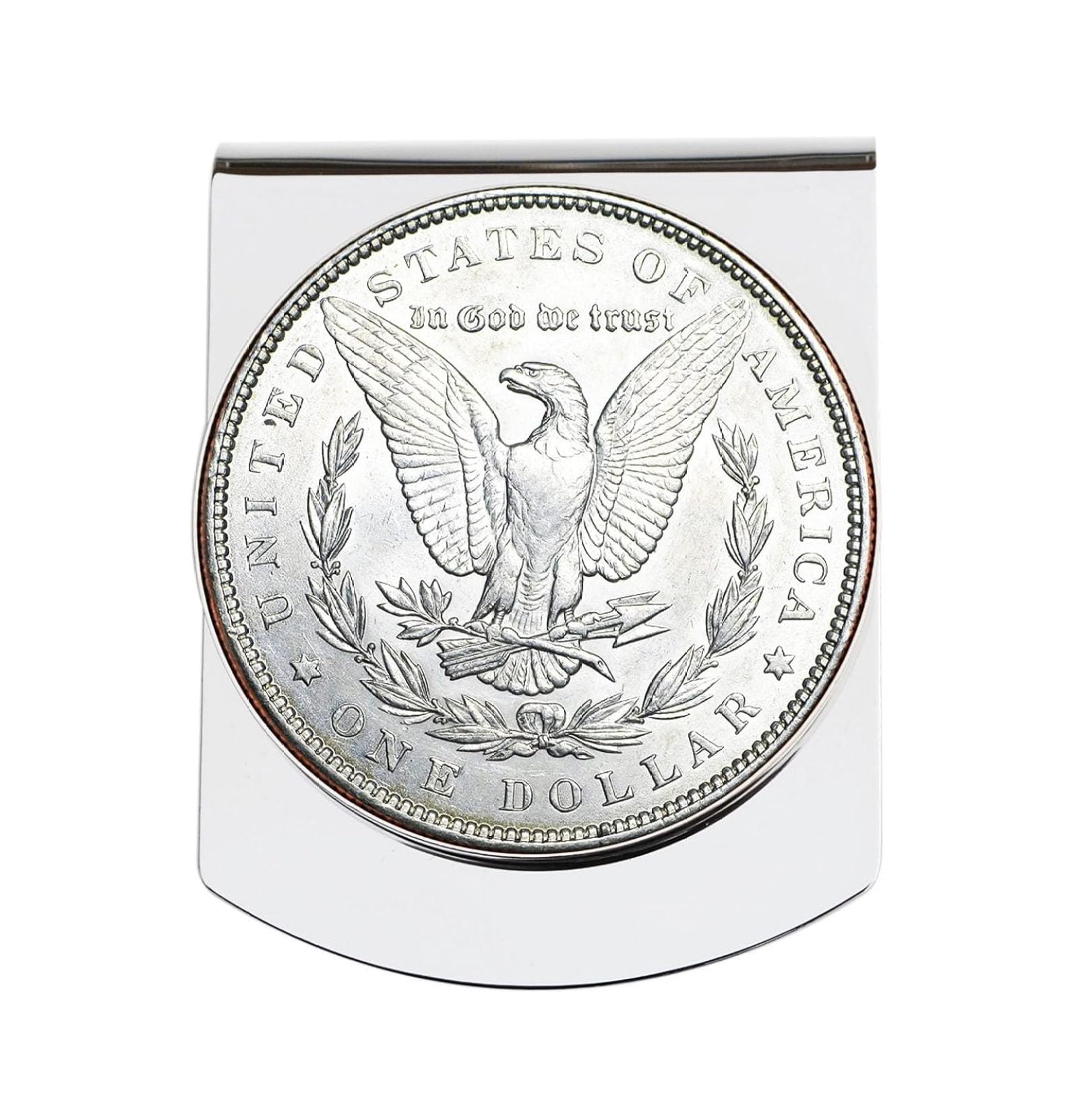 US 1921 Morgan Dollar 90% Silver Coin Stainless Steel Wide Design Large ...