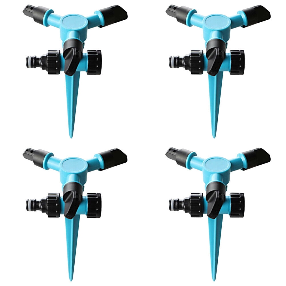 US 2-4 Pack 360° Rotation Auto Irrigation System Garden Lawn Sprinkler ...