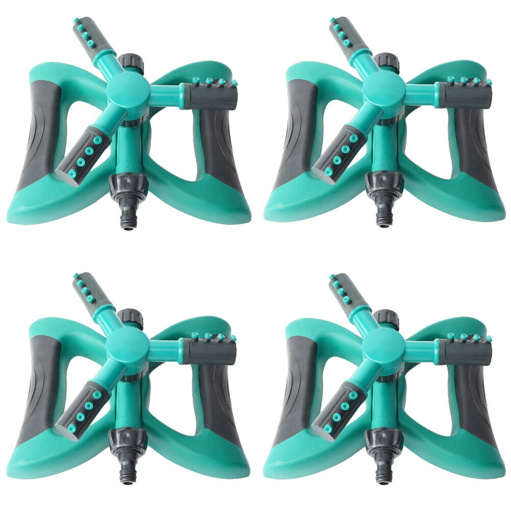 US 2-4 Pack 360° Rotation Auto Irrigation System Garden Lawn Sprinkler ...