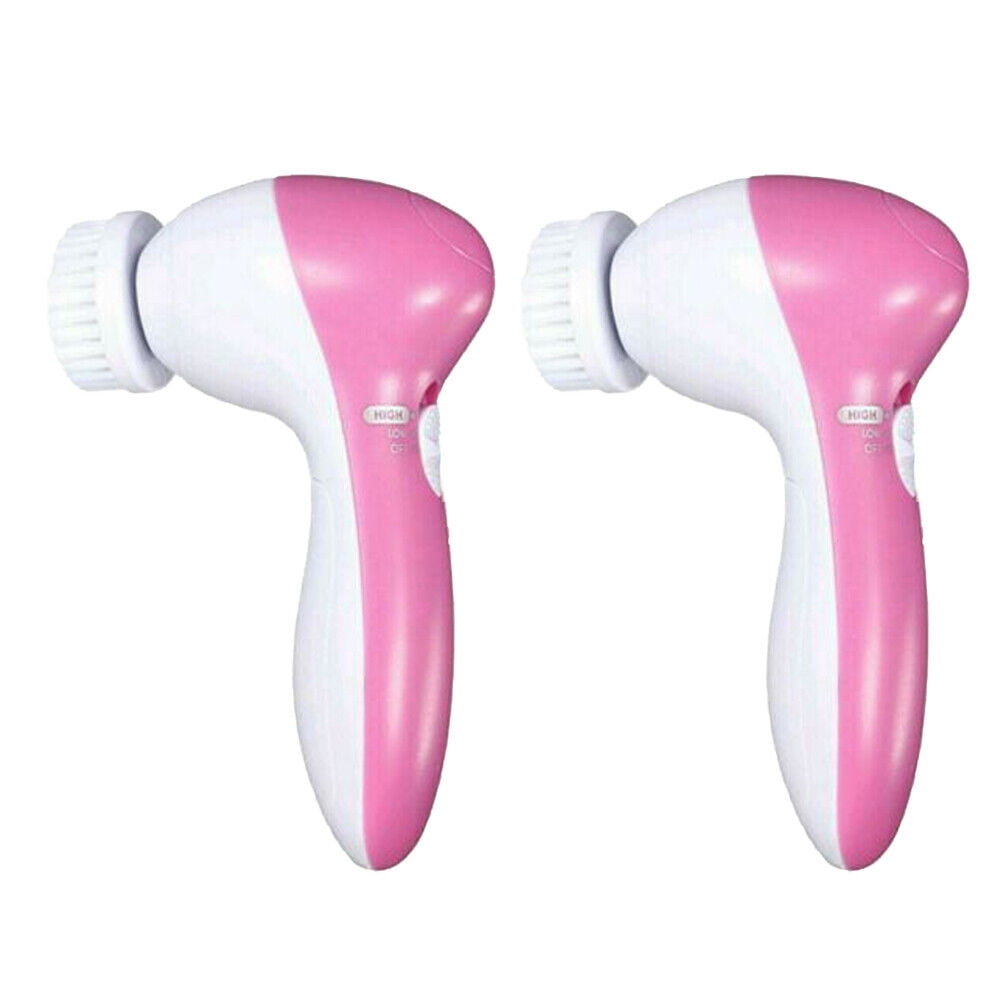 US 2-4 Pack 5-in-1 Electronic Face Facial Deep Clean Brush Exfoliate ...