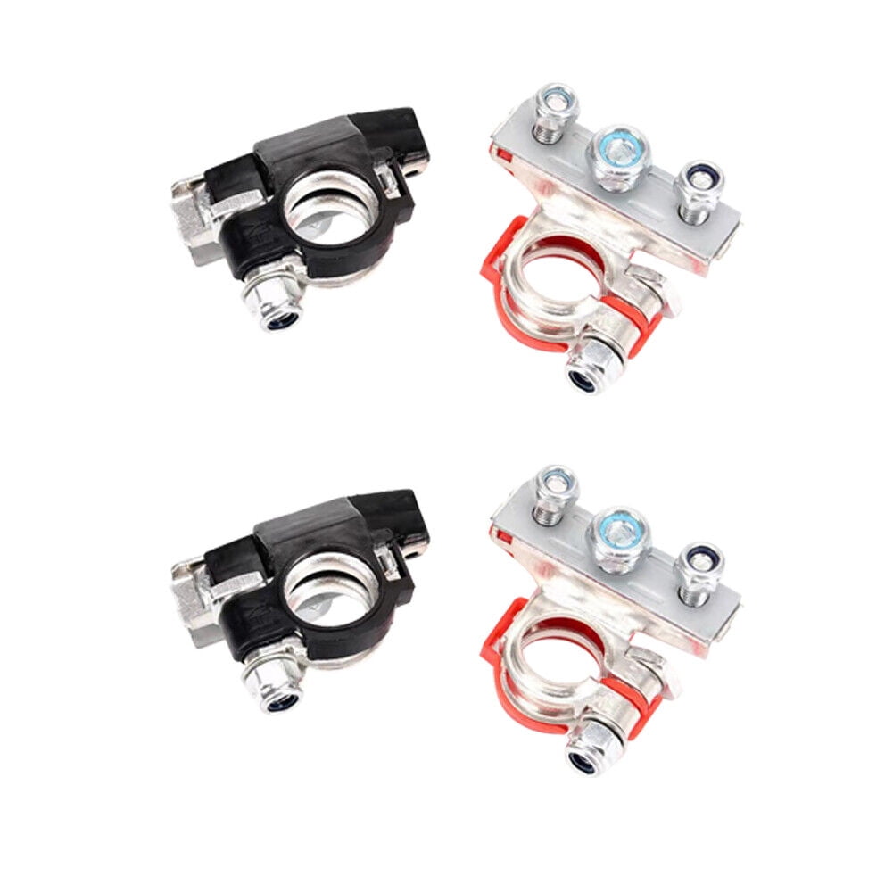 US 2-4 Pack Battery Terminal Connectors 3 Way Top Post Battery Ends ...