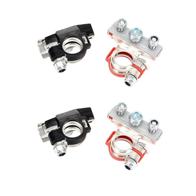 US 2-4 Pack Battery Terminal Connectors 3 Way Top Post Battery Ends ...