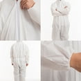 US 2-4 Pack Disposable Coverall PPE Suit Biohazard Chemical Protection ...