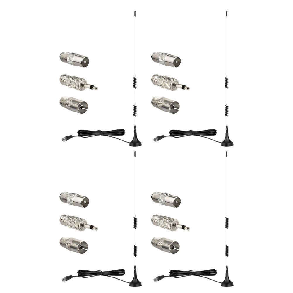 US 2-4 Pack Indoor Digital Antenna HD AM FM Radio Stereo Receiver ...