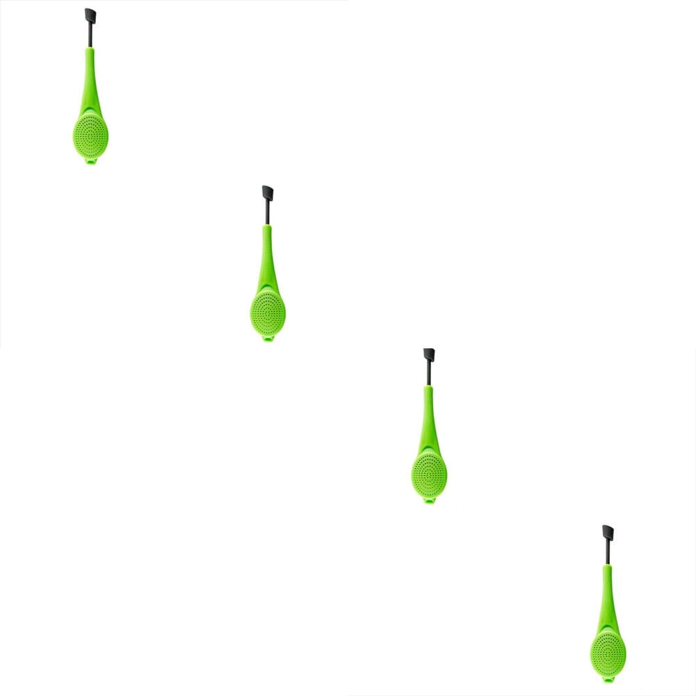US 2-4 Pack Long-Handled Tea Filters Plastic Infuser Built-in Plunger ...