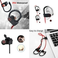 LETSCOM U8I Bluetooth Headphones V5.0 IPX7 Waterproof, HiFi Bass Stereo ...