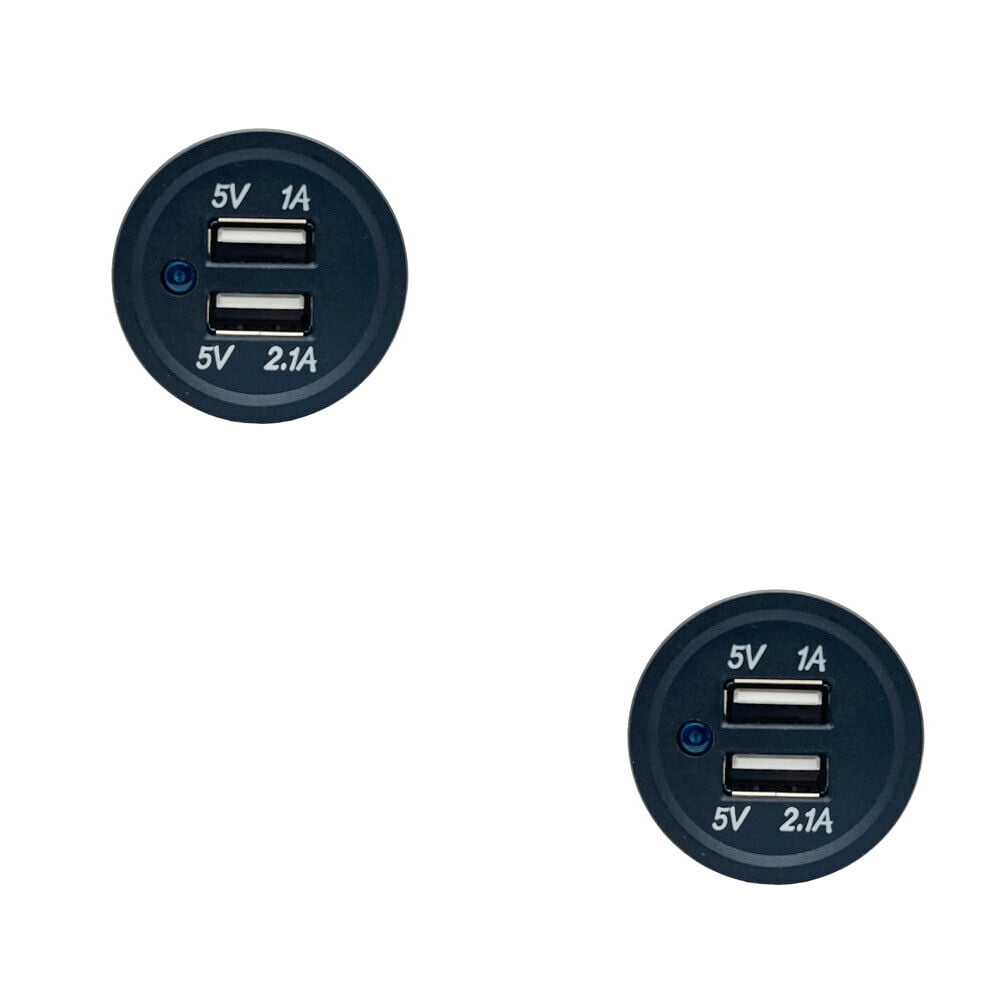 US 2-4 Pcs USB Dual Port Car Phone Quick Charger Socket Adapter Power ...