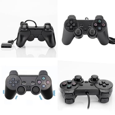 PS2 Controller Compatible with Sony Playstation 2 & Ps1 / PS one, Clear ...