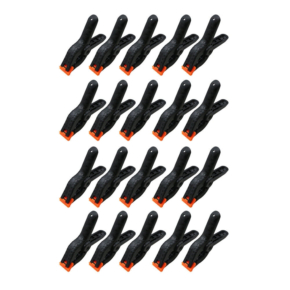 US 20-40Pc 4"Heavy Duty Plastic Spring Clamps DIY Small Tool Clip 2 ...