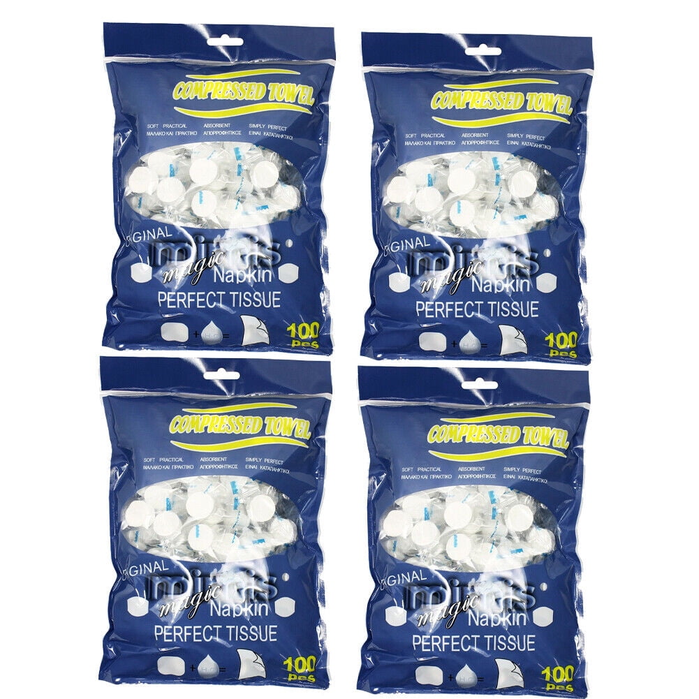 US 200-400Pc Compressed Towel Wet Wipes Tissue Travel Disposable ...