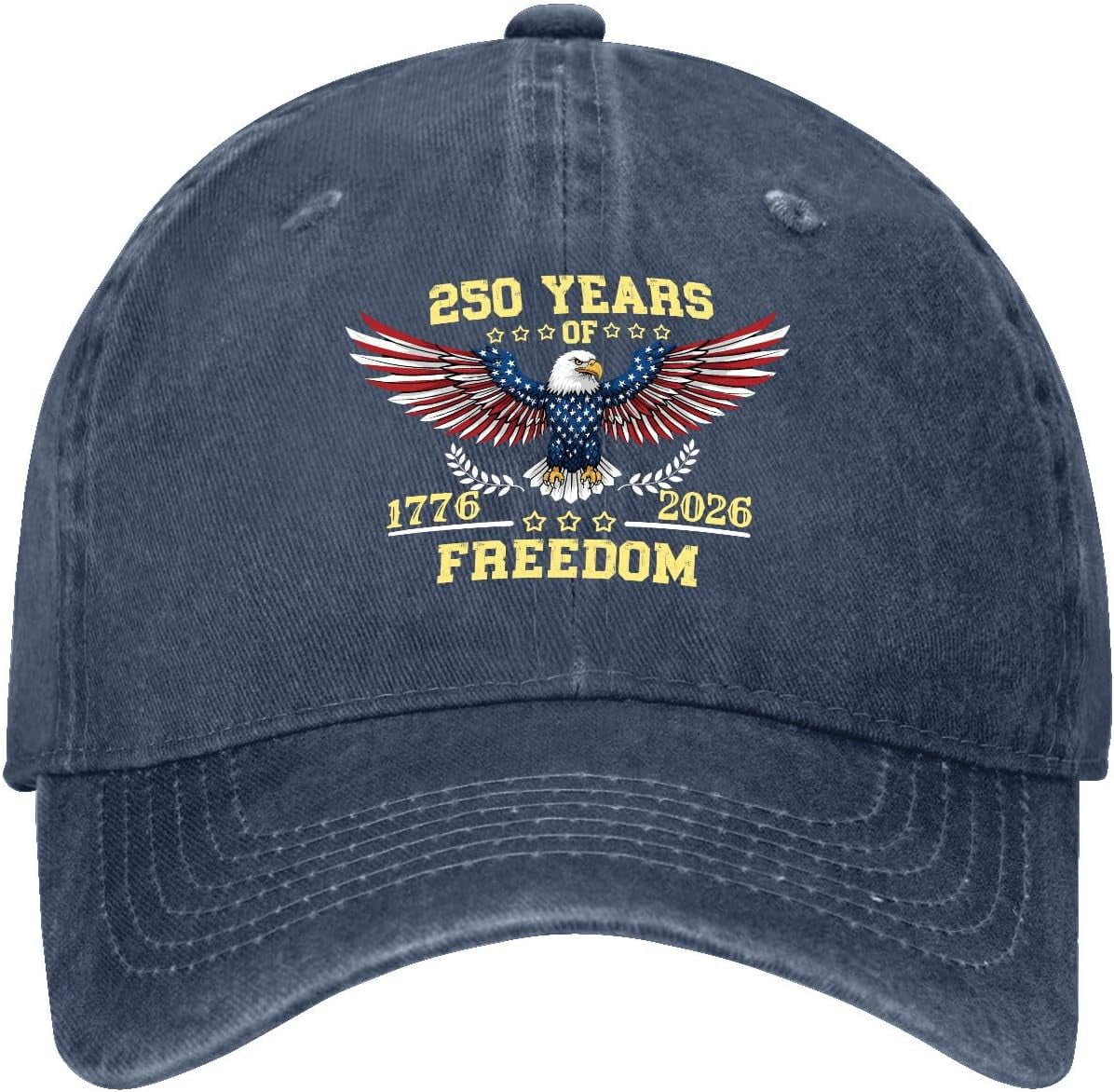 US 250TH Anniversary Hats for Men Vintage Washed Distressed Baseball ...