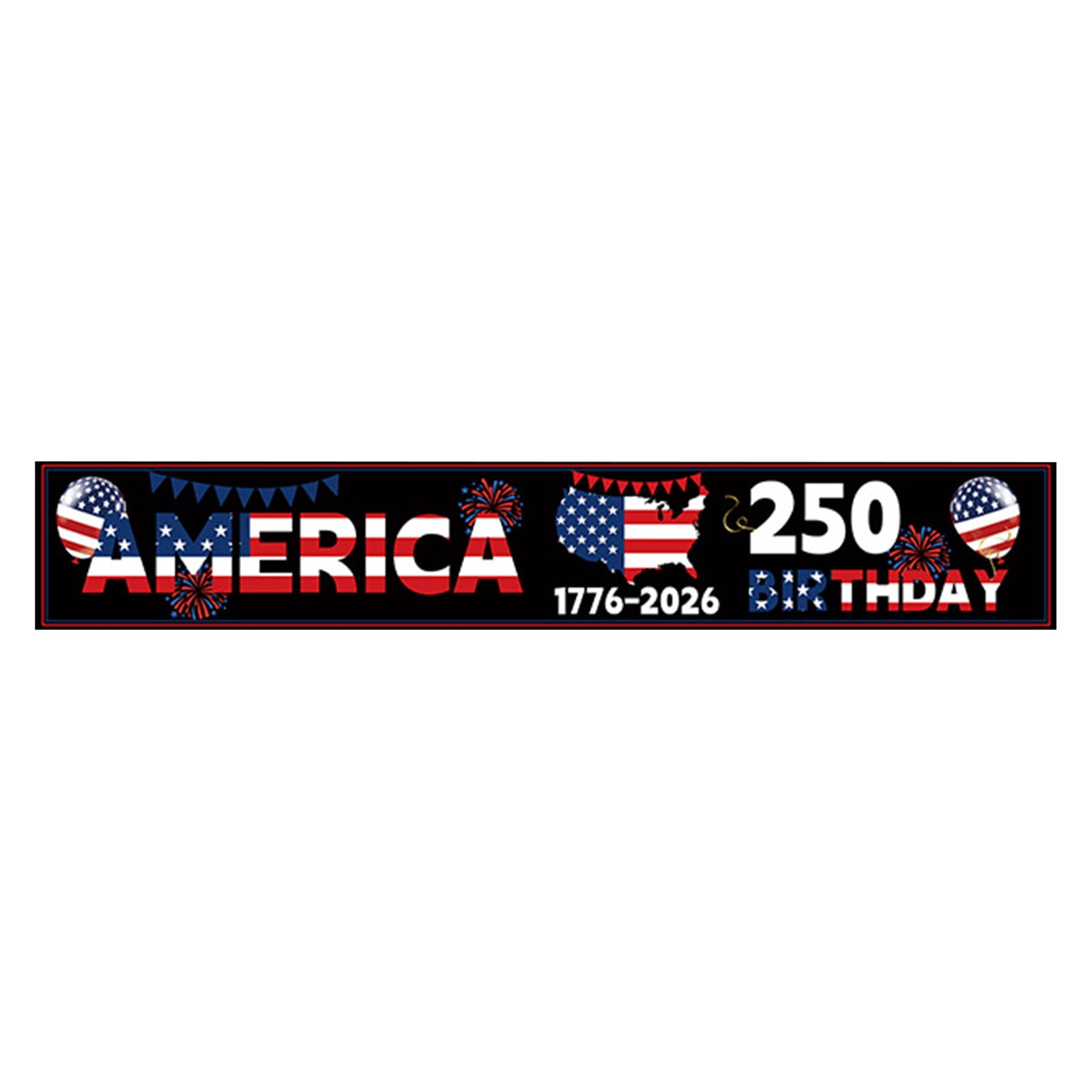 US 250th Anniversary Banner 120" X 20" 1776-2026 250 Years of Freedom ...