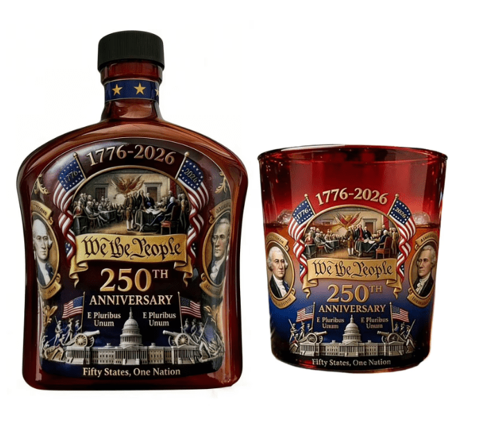 US 250th Anniversary Commemorative Whiskey Bottle, We The People ...