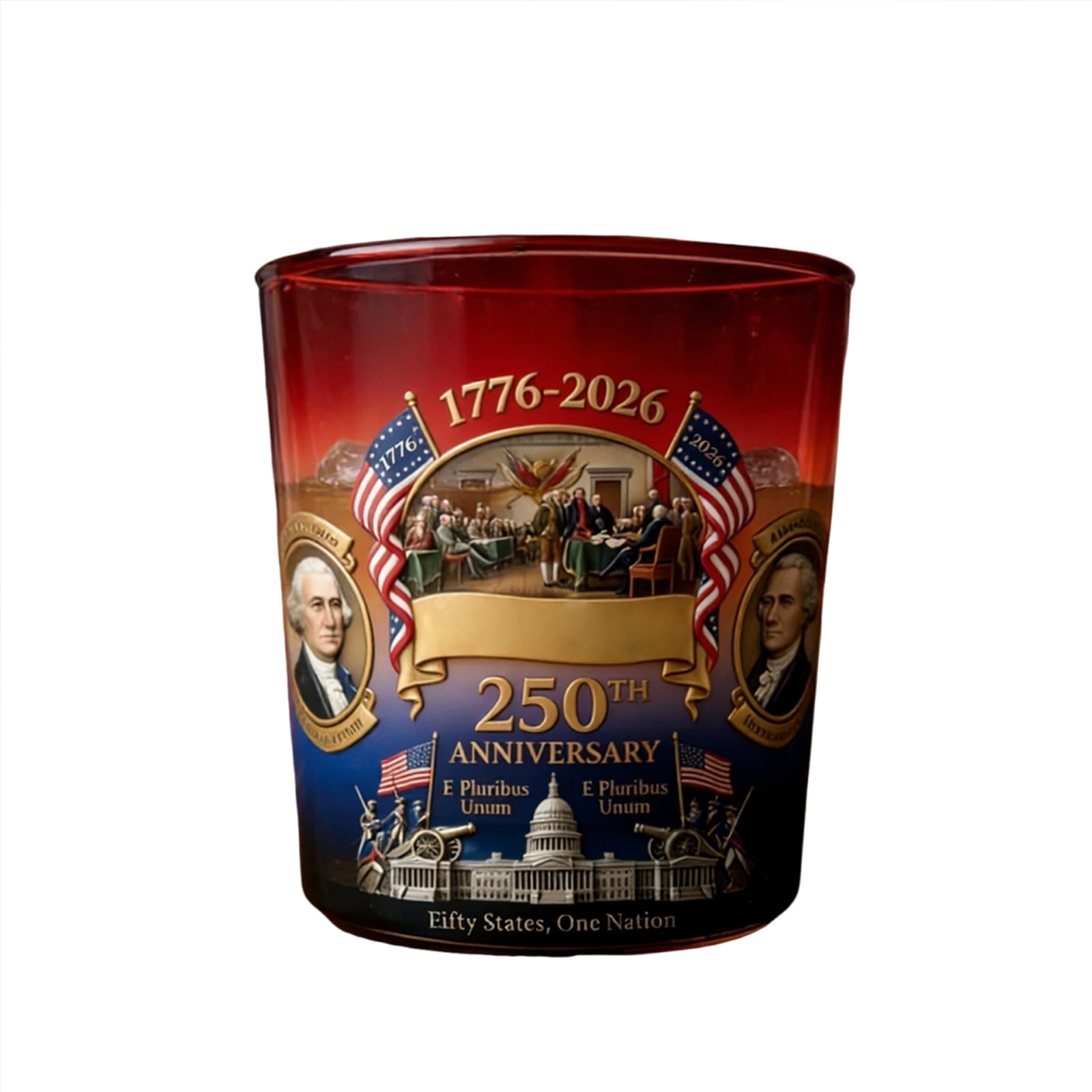 America 250th Anniversary “We The People” Heritage Whiskey Glass ...