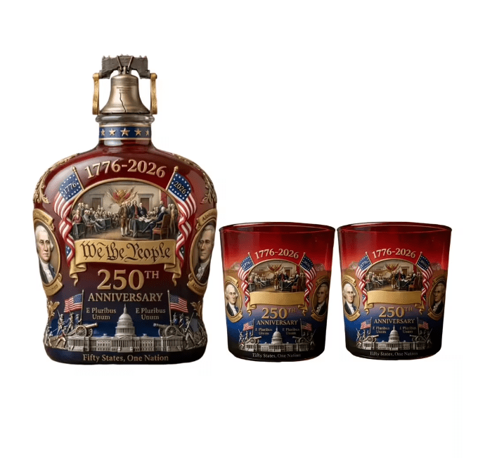 US 250th Anniversary Commemorative Whiskey Bottle, We The People ...
