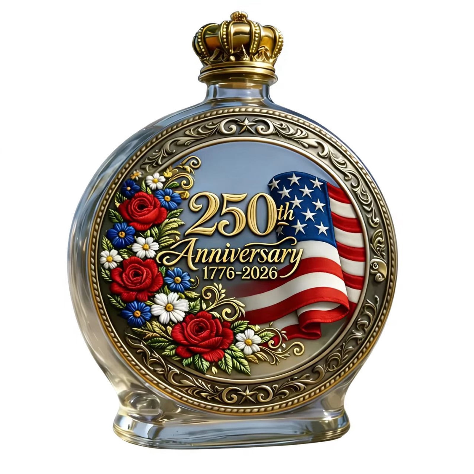 US 250th Anniversary Commemorative Whiskey Bottle, US 250 Anniversary ...