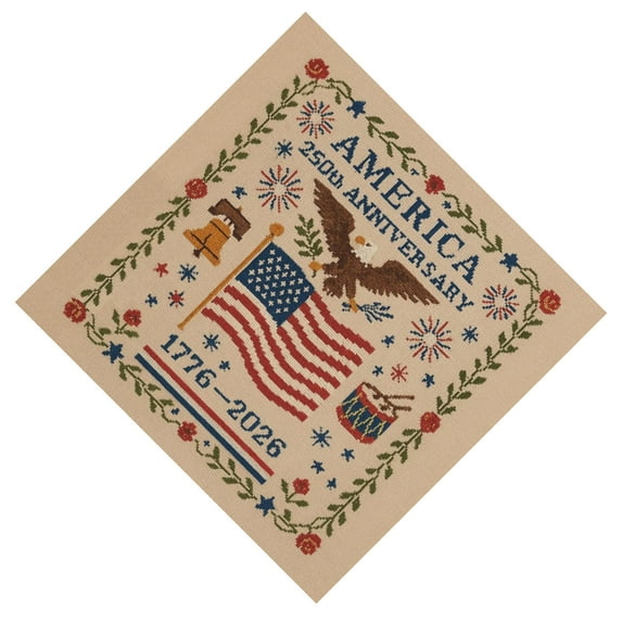 US 250th Anniversary Crossing Stitching Set Memorial Embroidery Starter ...
