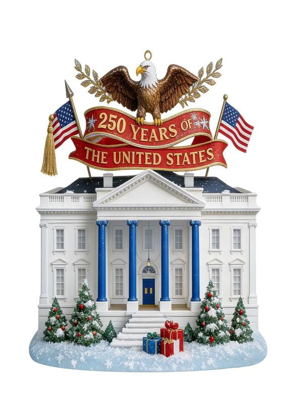 US 250th Anniversary Ornament 2D Acrylic 250th Commemorative Christmas ...