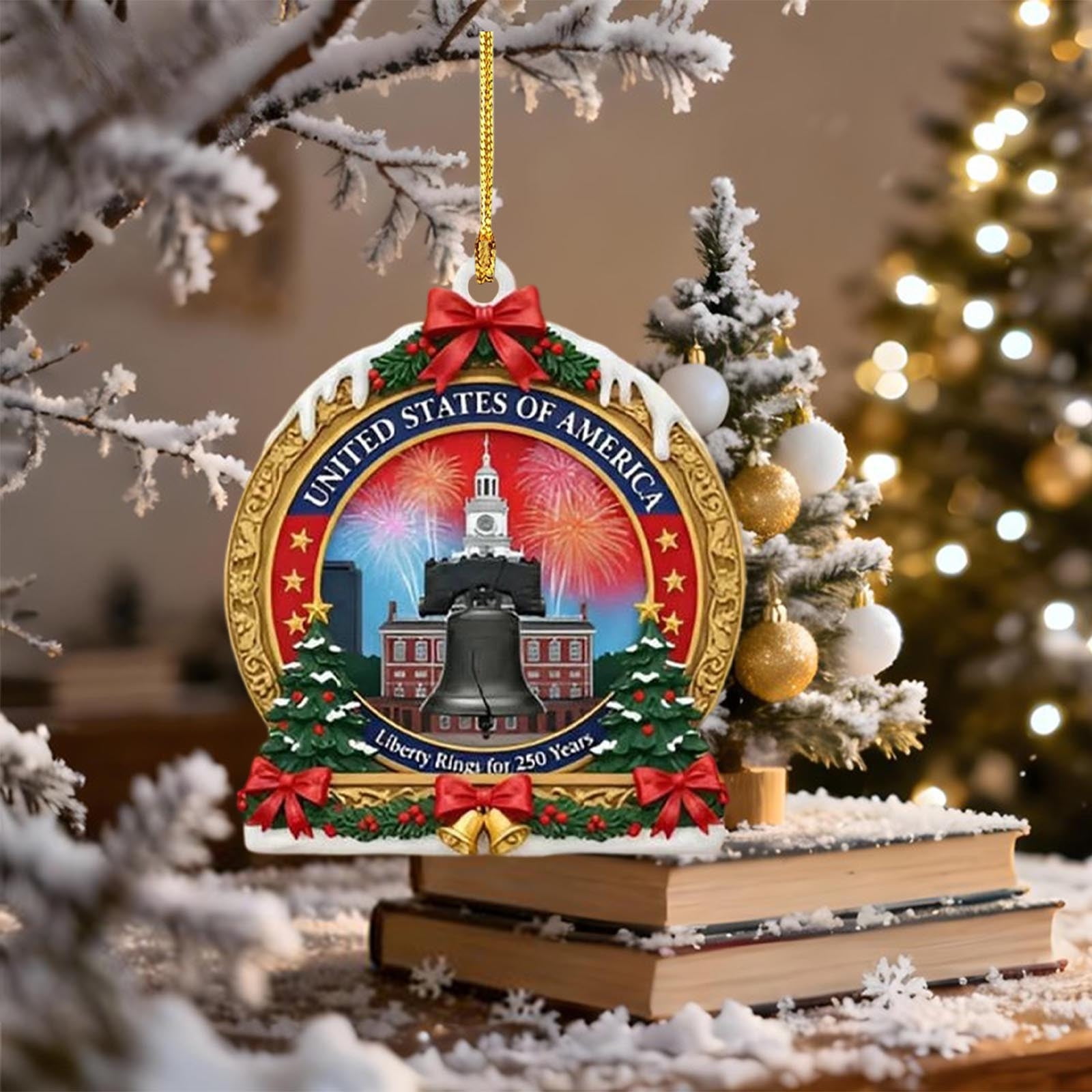 US 250th Anniversary Ornaments, 250 Years of The United States ...